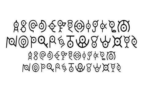 Unown Font Free Download Font Pearl Unown Font Free Download Font Pearl