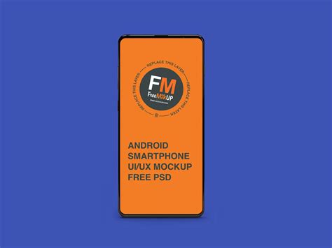 Android Smartphone UI UX Mockup Free Free Mockup