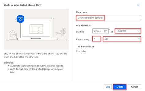 How To Create A Scheduled Cloud Flow In Power Automate Enjoy Sharepoint