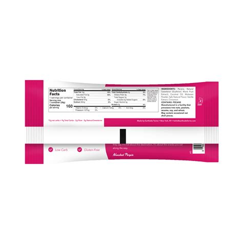 Earthside Farms Flavored Pecans Maple Cinnamon Pecans Candied Nuts