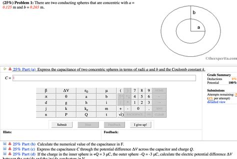 Solved There Are Two Conducting Spheres That Are Concentric