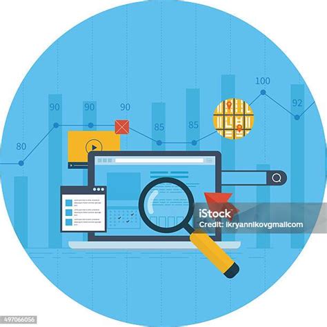 Concepts Pour Optimisation Des Moteurs De Recherche Et Déléments Danalyse Web Vecteurs Libres De