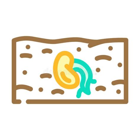 Seed Agri Tech Color Icon Vector Illustration Stock Illustration