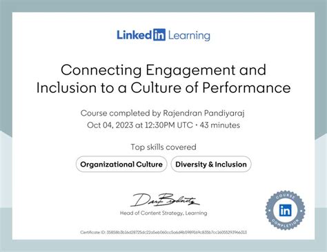 Rajendran Pandiyaraj On Linkedin Certificate Of Completion