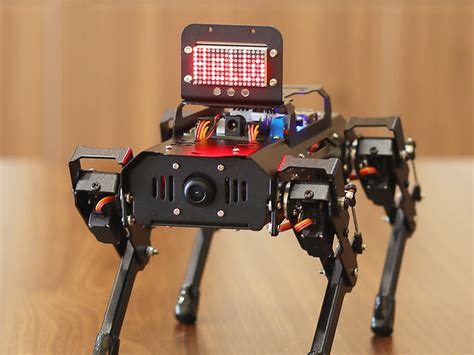 Puppypi Hiwonder Quadruped Robot With Ai Vision Powered By Raspberry P