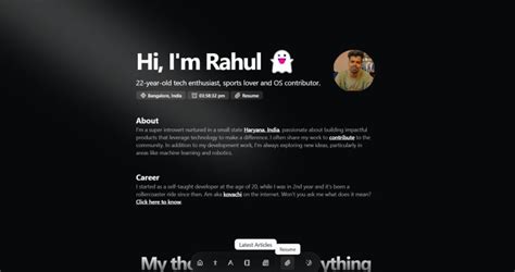 Portfolio Nextjs Typescript Webdevelopment Uiux Techstack Shadcn Acernityui Magicui