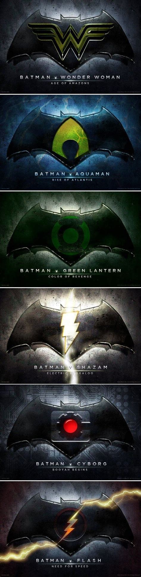 Batman Vs Superman Logo Adapted For The Rest Of Dc Comics Batman Vs