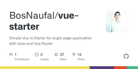 Github Bosnaufalvue Starter Simple Vue Js Starter For Single Page