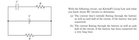solved with the following circuit use kirchoff s loop law