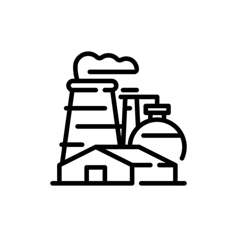 Refinery Filled Line Icon Linear Style Sign For Mobile Concept And Web Design Outline Vector