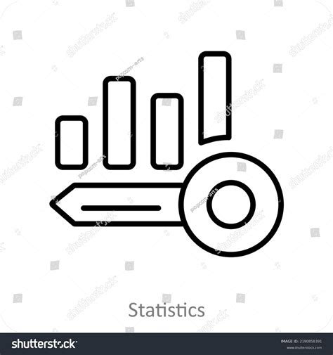 Statistics Graph Icon Concept Stock Vector Royalty Free 2190858391