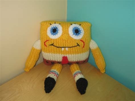 Spongebob Knitting Pattern Sponge Bob Pattern Pdf Knitting