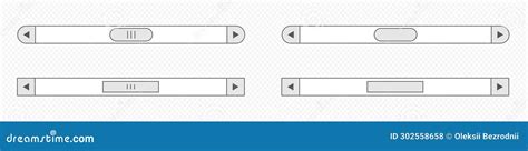 Scroll Bar Slider Ui Horizontal Slider Multicolor Modern Ui Element