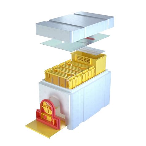 Ulik Weselny Styropianowy Niemalowany 4 Ramkowy Sklep Pszczelarski