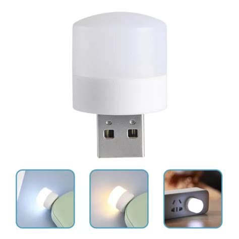 Pcs Usb Night Light Led Bulb Rechargeable Bulbs Outdoor Wall Lantern Picclick Uk