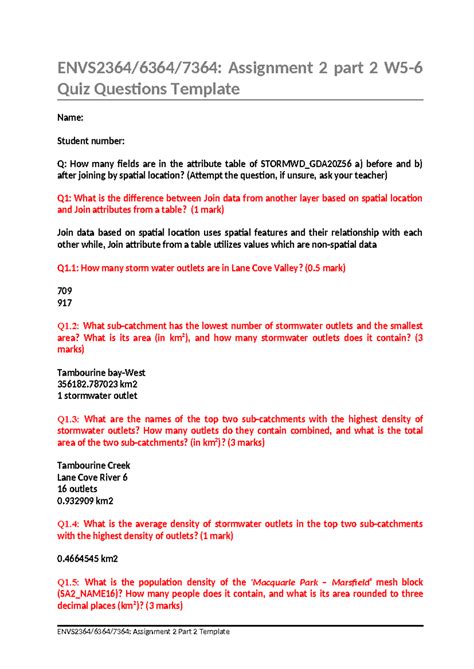 answers template for assignment 2 part 2 envs2364 6364 7364