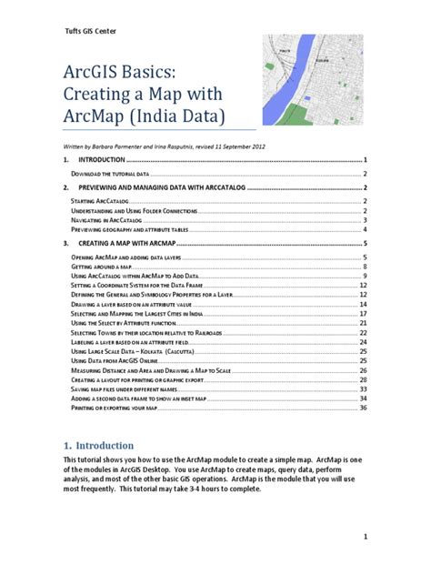Arcgis Basics India World Data Final Gis Center Version Pdf