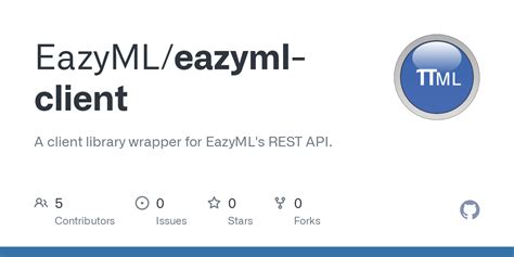 GitHub EazyML Eazyml Client A Client Library Wrapper For EazyML S REST API