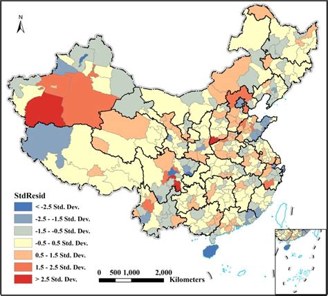 Spatial Heterogeneity Of Standardized Residuals For Pm 25 Download Scientific Diagram