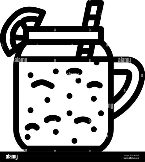 Lassi Drink Indian Cuisine Line Icon Vector Lassi Drink Indian Cuisine