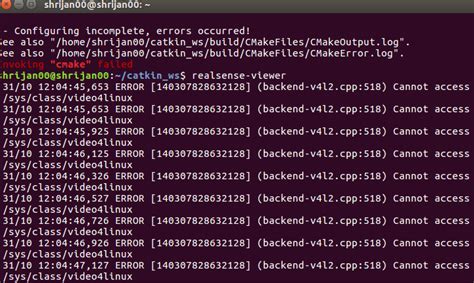 cannot access sys class video4linux intel community