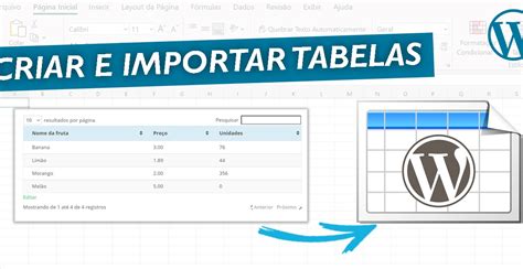 Como Importar Tabela De Excel No Wordpress Com O Melhor Plugin