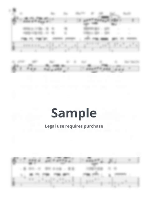 박상민 하나의 사랑 전 곡 연주 Tab악보 Tab 1 Staff By 최동건