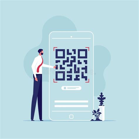 Qr Code Scanning Concept Stock Vector Illustration Of Internet 340172873