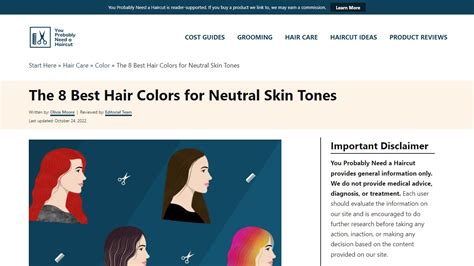 Best Hair Color For Skin Tone Chart Beauty Tips
