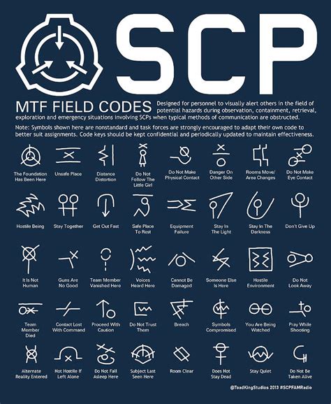 SCP MTF Field Codes By ToadKing Poster Painting By Zachary Cook
