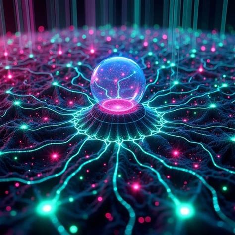 Free Digital Complexity Visualized Image Cyberpunk Neural Network