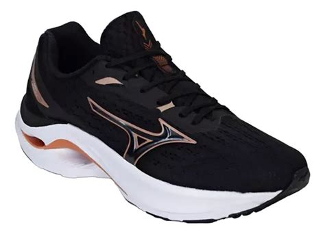 Tenis Mizuno Preto Feminino Wave Vitality 6 Original Parcelamento Sem