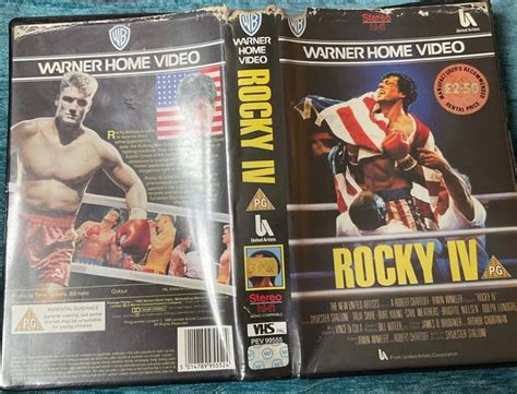 Rocky Iv Vhs Video 1986 Big Box Ex Rental Sylvester Stallone Dolph
