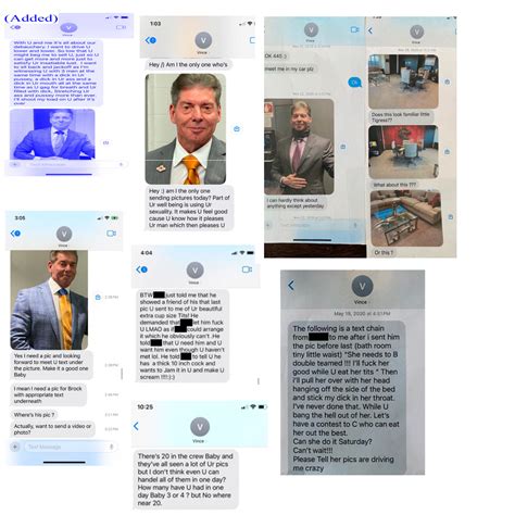 New Disturbing Vince Mcmahon Text Messages Released Nsfw Scrolller