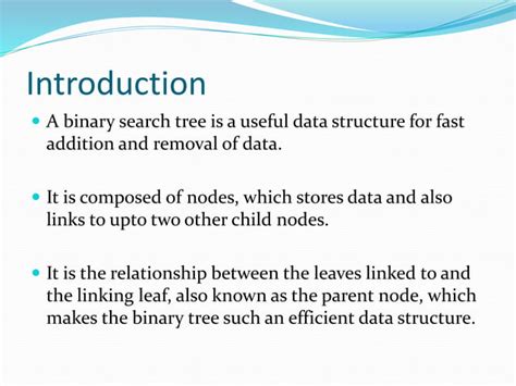 Binary Search Tree In Data Structures Ppt Computing Technology