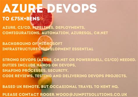 Jump It Recruitment Solutions Limited On Linkedin New Azure Devops