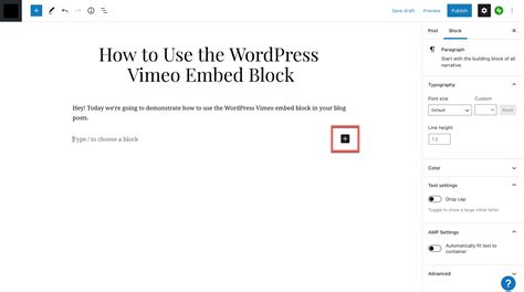 How To Use The Wordpress Vimeo Embed Block Ask The Egghead Inc