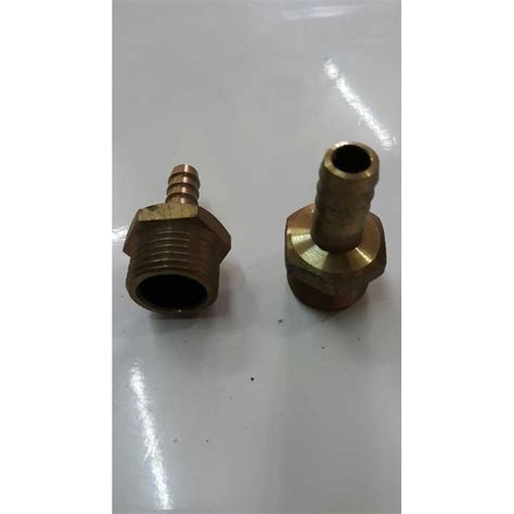 jual nipple nepel selang drat luar kuningan 1 4 x 1 4 shopee indonesia