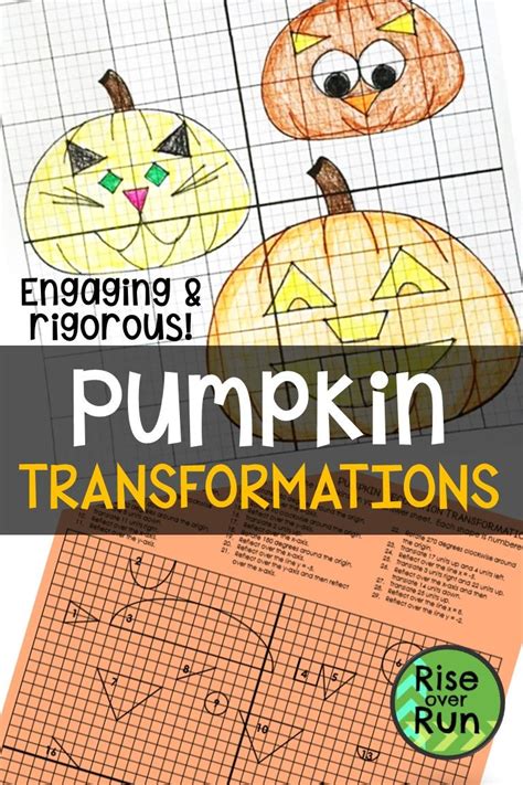Halloween Geometry Activity Rigid Transformations Practice Worksheet