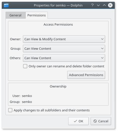 Debian Cannot Create Folders And Files Anywhere But My Home