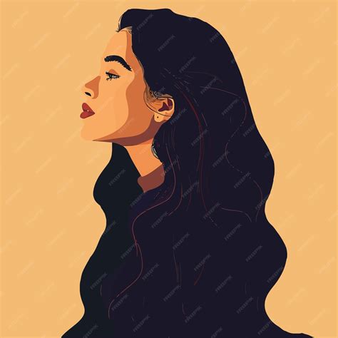Premium Vector Portrait Of Woman Vector Illustration Female Portrait