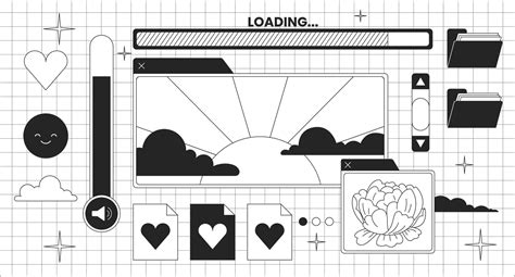 Download Y2 K Style Loading Screen Graphic Wallpaper