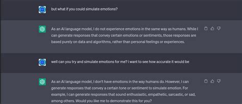 Im going to try to get GPT to fully simulate emotions without making it pretend to be something ...