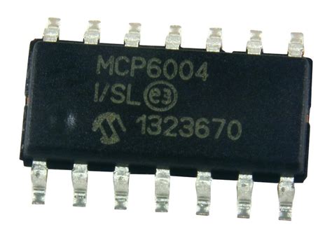 MCP6004 I SL Microchip Operational Amplifier Quad 4 Channels