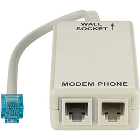 D Link Vdsl2 Adsl2 Microfilter Splitter Telephone Splitter Rj 11 M 2x F Grey