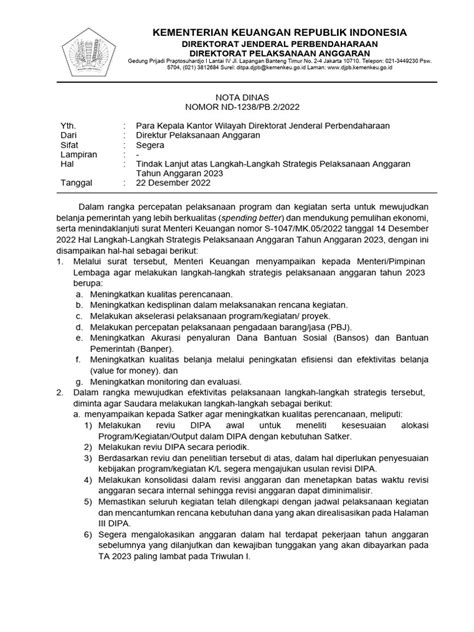 Nd 1238 Pb 2 2022 Tindak Lanjut Llspa Ta 2023 Pdf