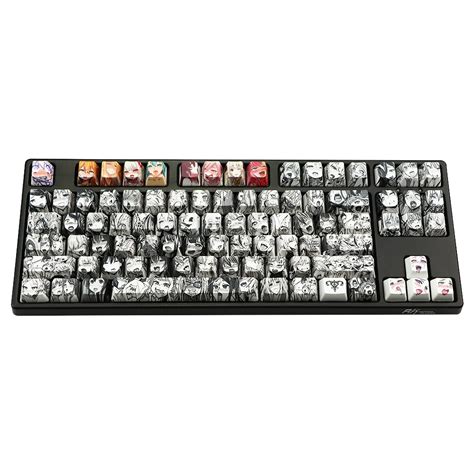 Ahegao Keyboard Pbt Keycaps Dye Sublimation Oem Profile Mechanical Keyboard Anime Keyboard