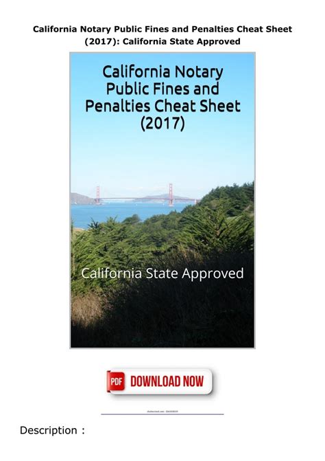 Pdf Read Online California Notary Public Fines And Penalties Cheat