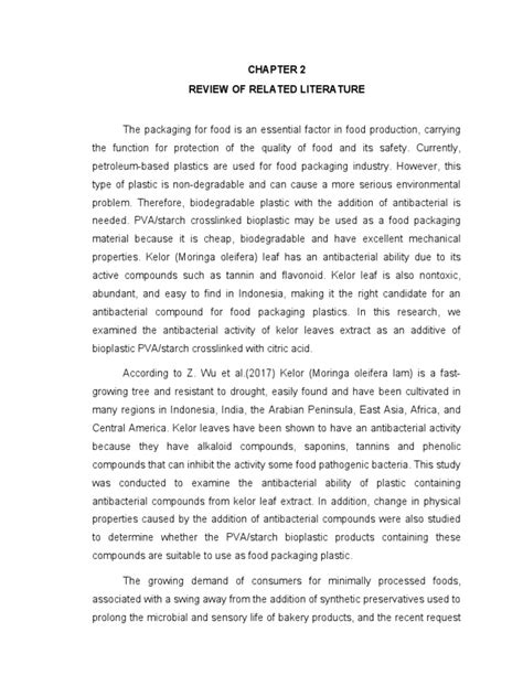 Review Of Related Literature Pdf Polyphenol Antimicrobial