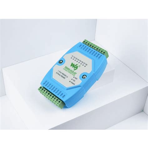 industrijski izolovani 8 kanalni rs485 hub rail mount wide baud rate